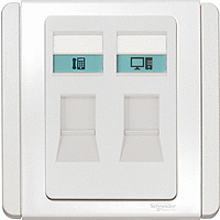 Schneider Electric - NEO (C-Metro) - Dual Telecommunication Outlets (T ...